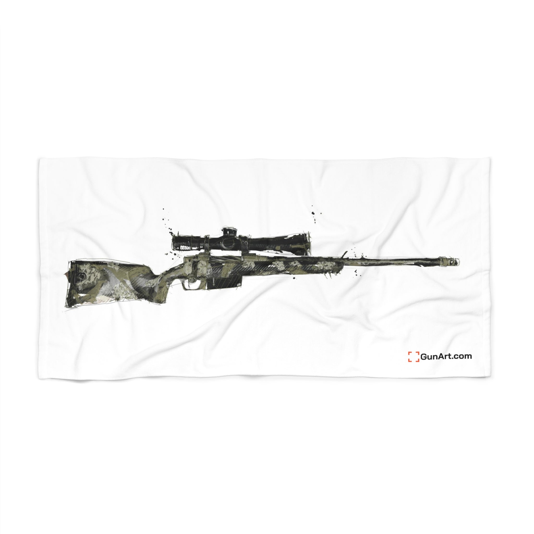 The Harvester - Long Range Hunting Rifle Towel - Just The Piece – Gun Art