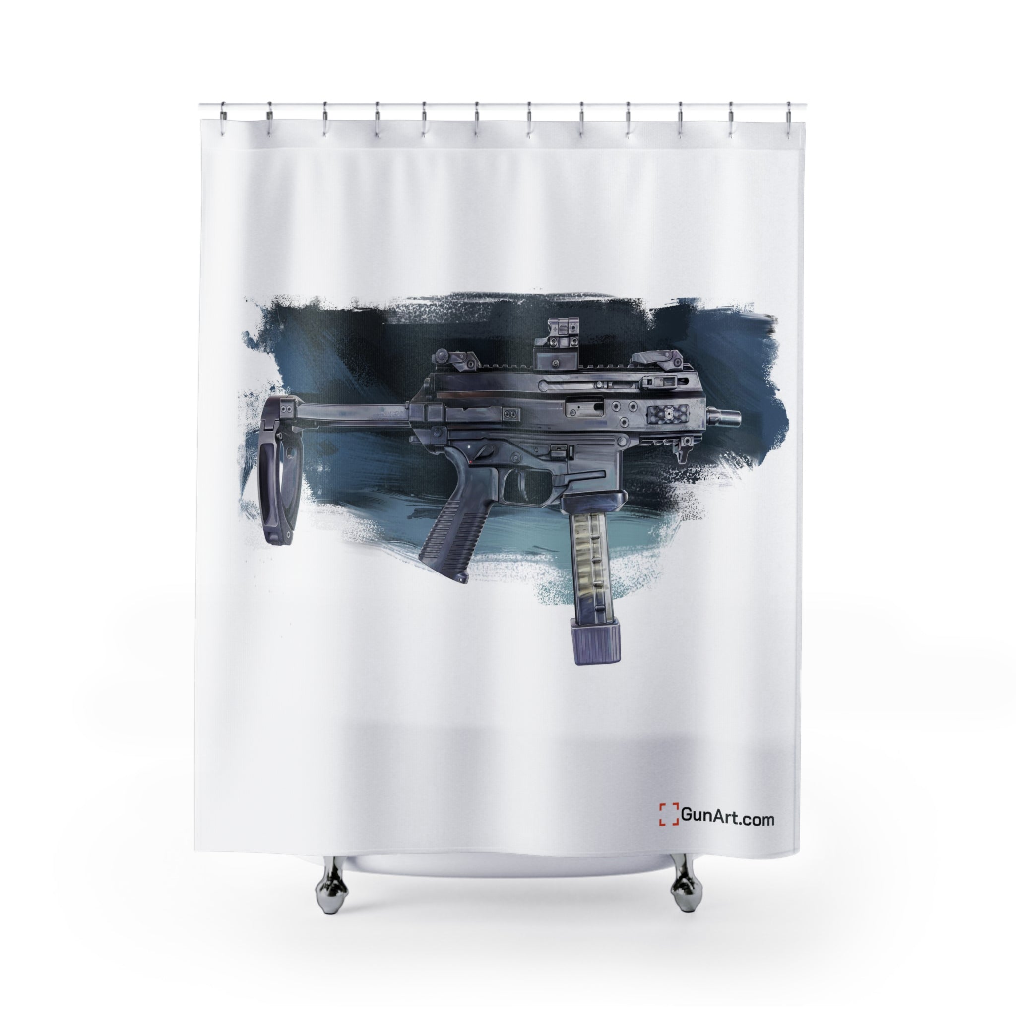 Elite Forces 9mm Carbine Shower Curtains – Gun Art