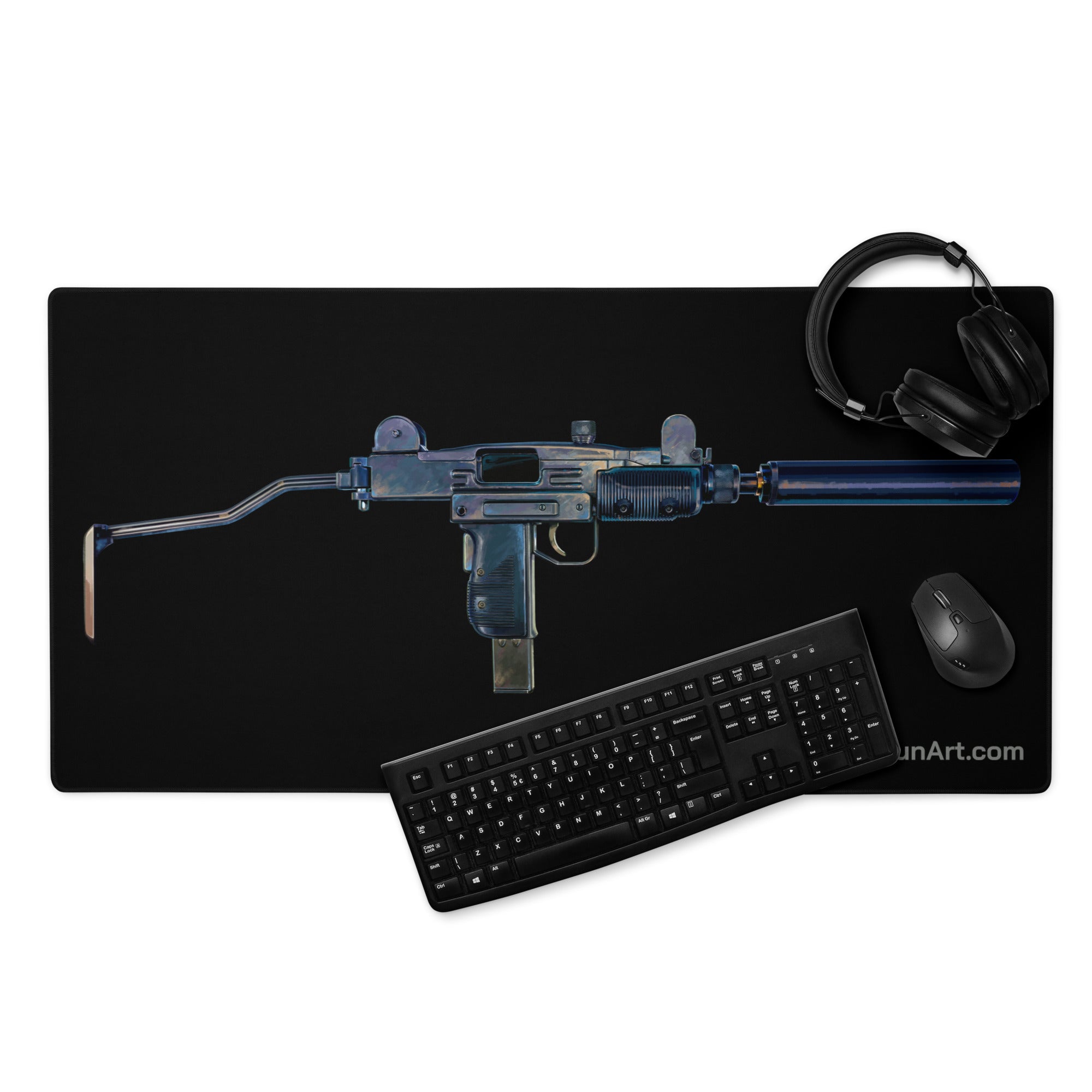 The Miniature Menace - Full Auto Subgun Gaming Mouse Pad - Just The Pi ...