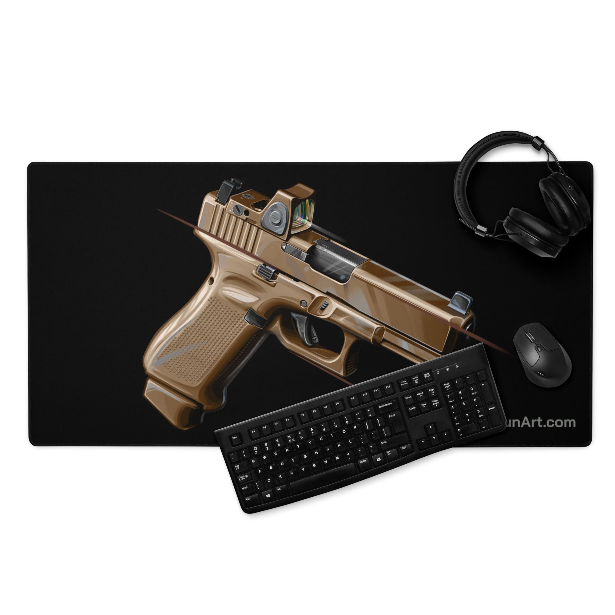 The Last Resort - OG Tan Poly Pistol Gaming Mouse Pad - Just The Piece ...