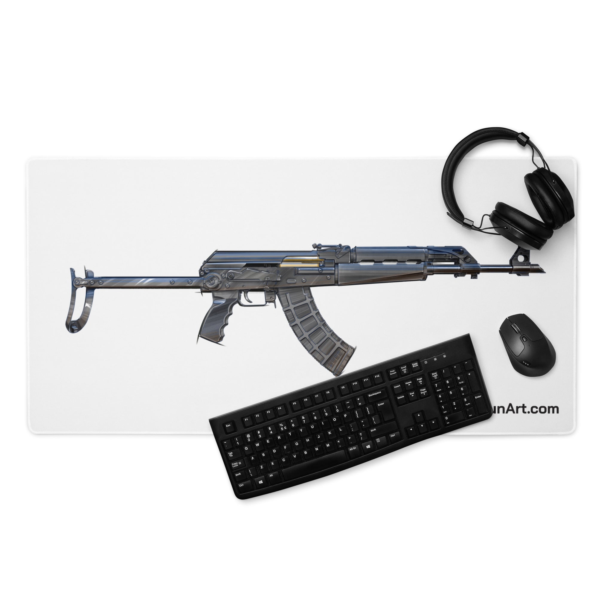 The Paratrooper / AK-47 Underfolder Gaming Mouse Pad - Just The Piece ...