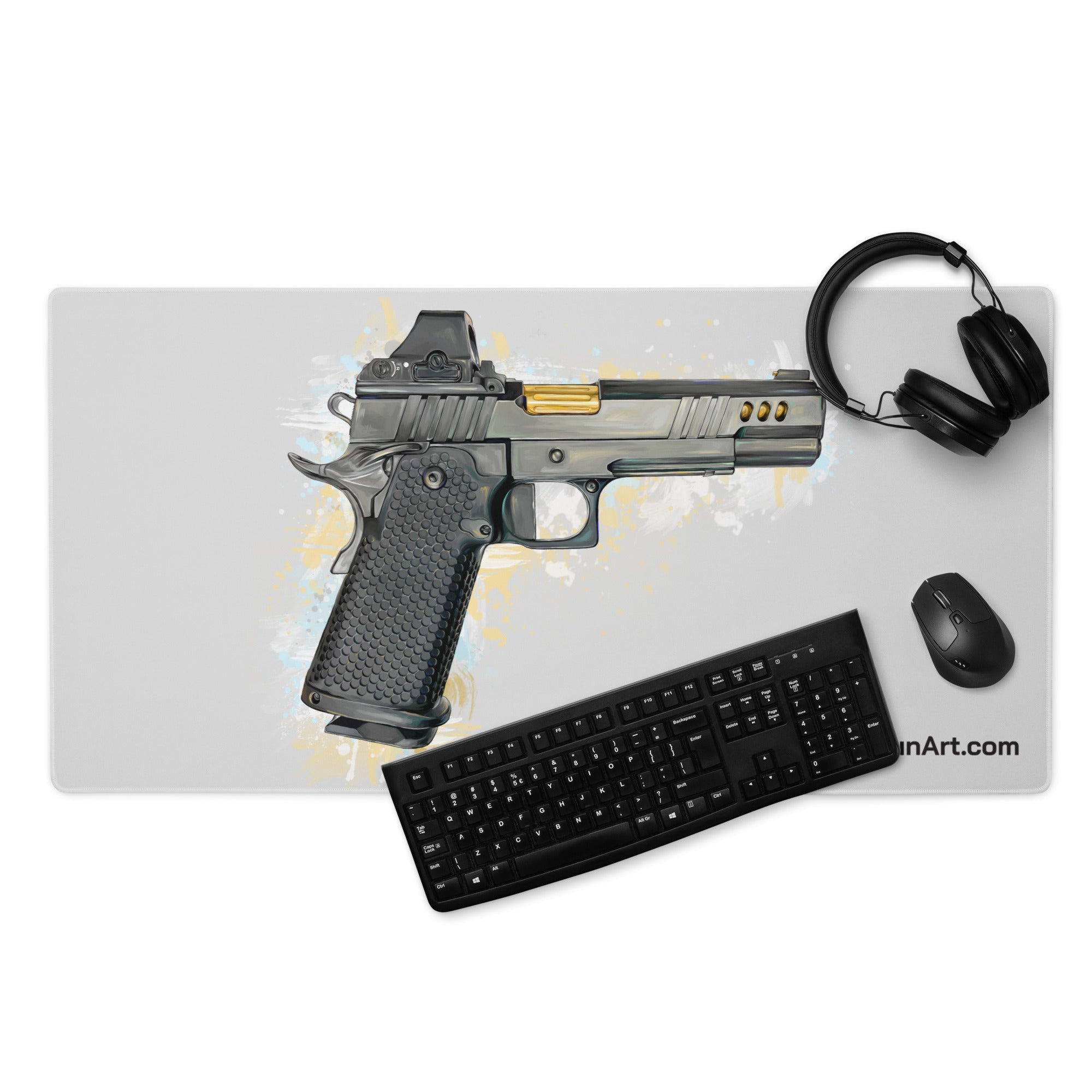 2011 Alpha Pistol Gaming Mouse Pad – Gun Art