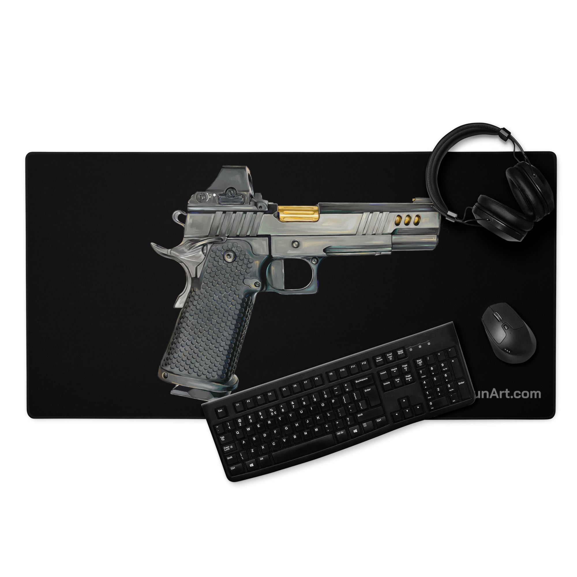 2011 Alpha Pistol Gaming Mouse Pad - Just The Piece - Black Background ...
