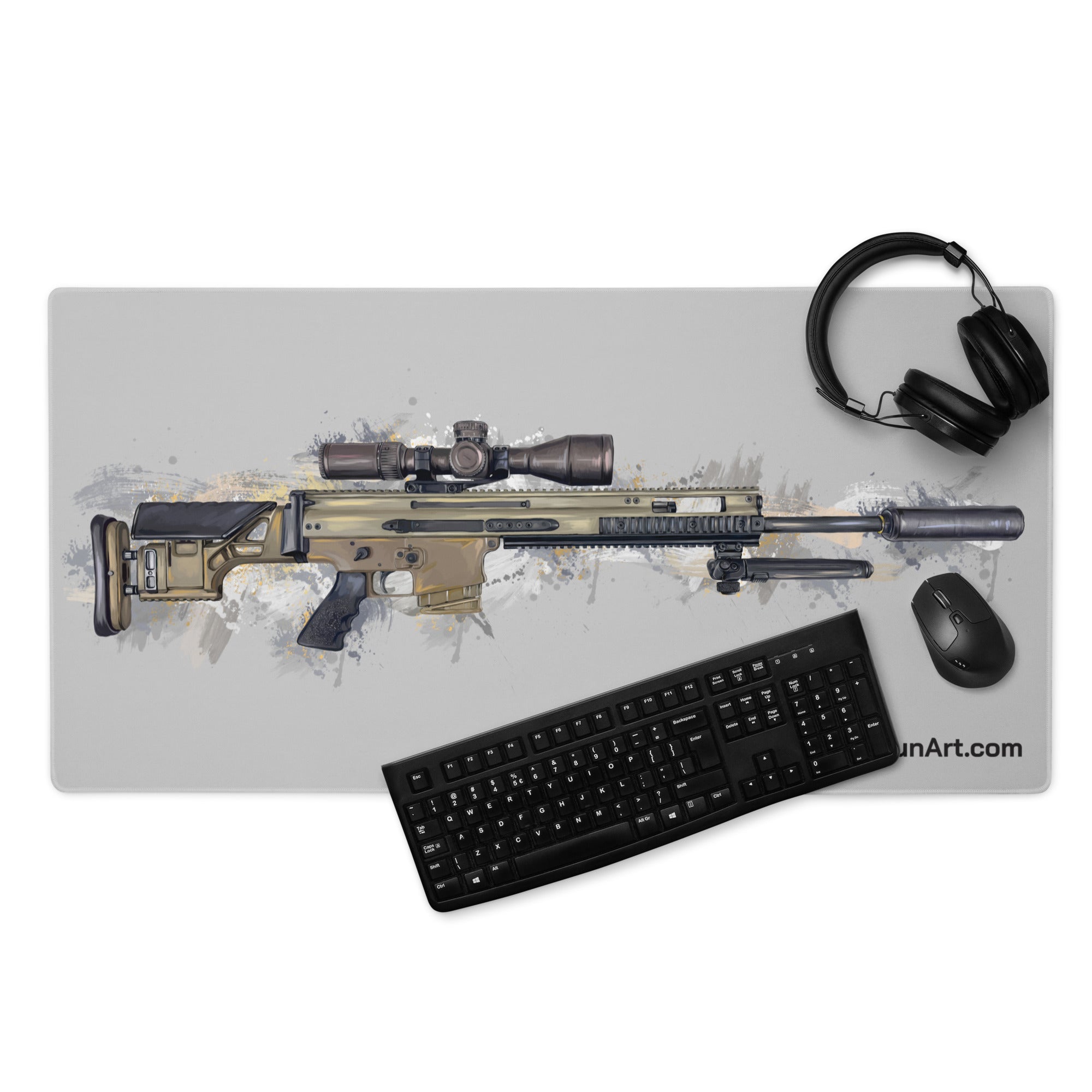 Socom Sniper Rifle Gaming Mouse Pad – Gun Art