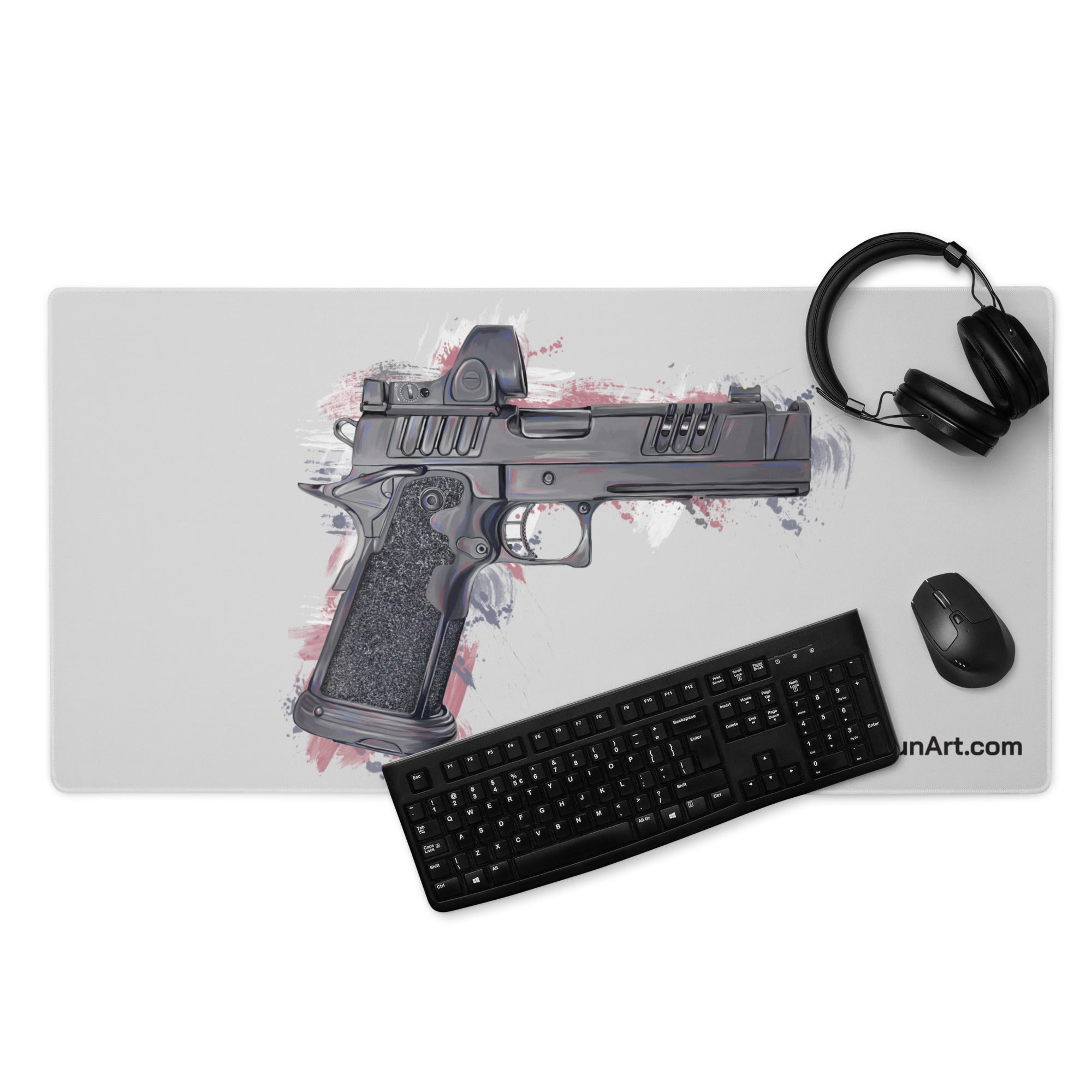 2011 Delta Pistol Gaming Mouse Pad – Gun Art