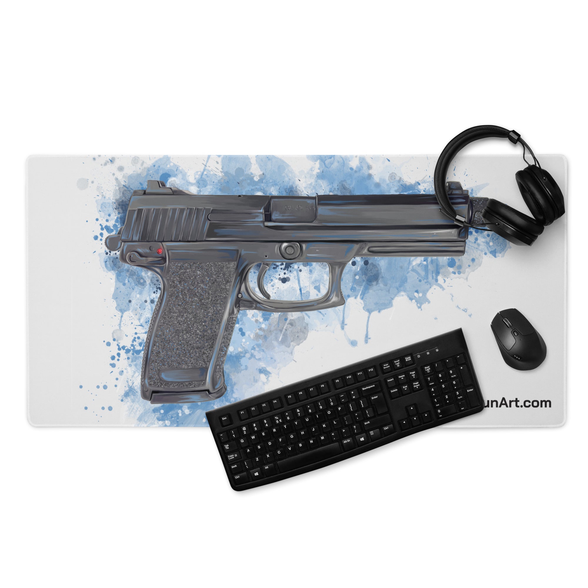 Tactical .45 ACP Poly Pistol Gaming Mouse Pad – Gun Art