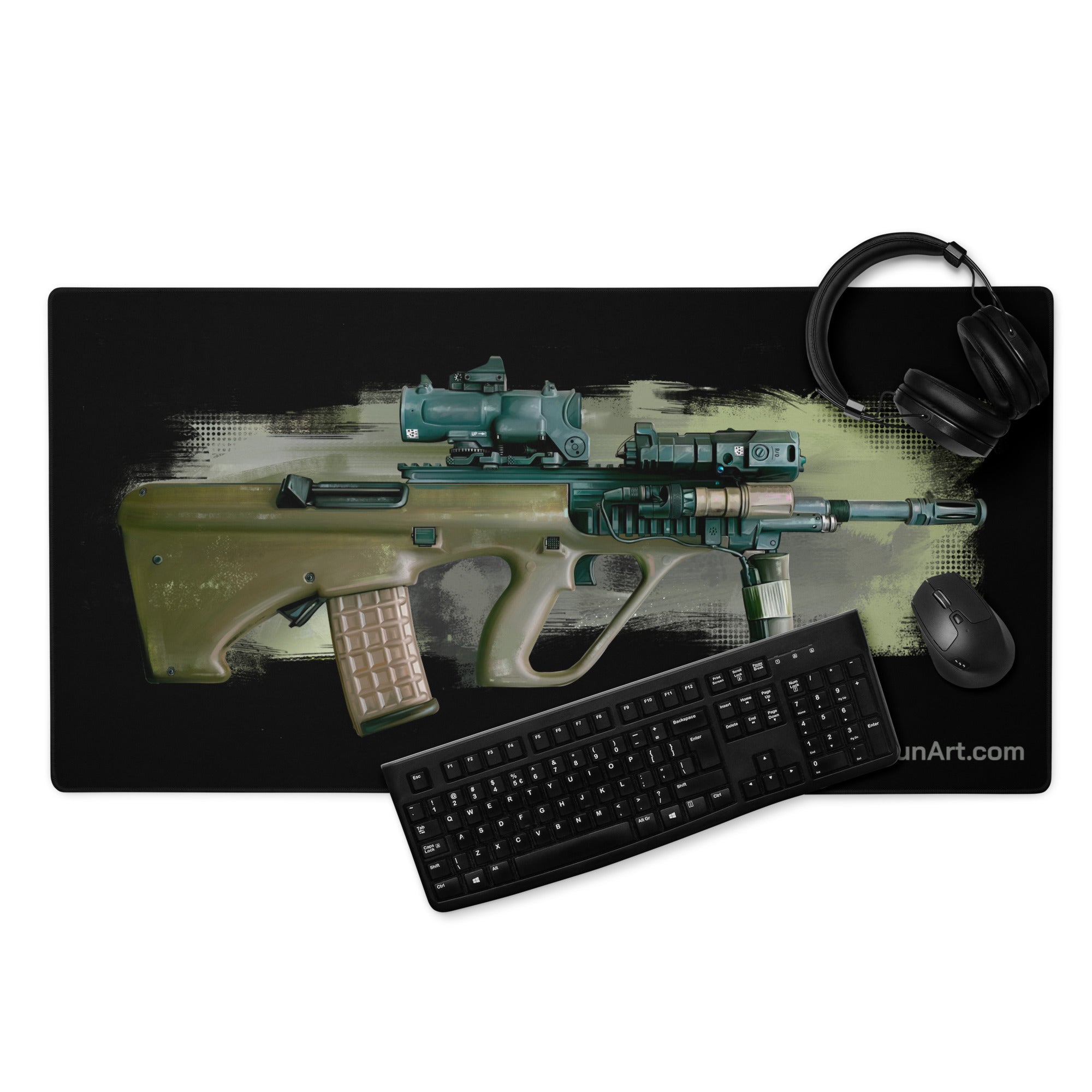 Universal Army Bullpup Rifle Gaming Mouse Pad/ Gunsmithing Mat – Gun Art