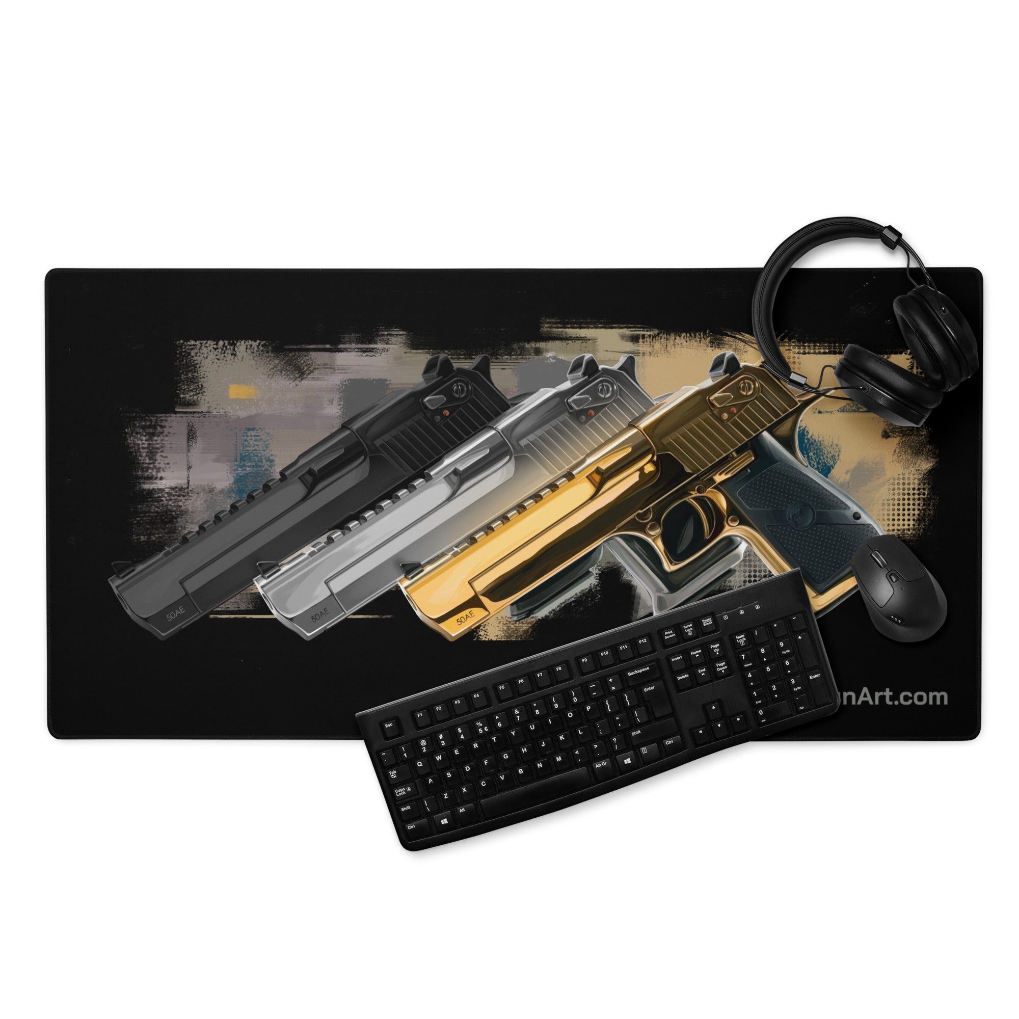 Super Power Pistol Trio Gaming Mouse Pad/Gunsmithing Mat – Gun Art