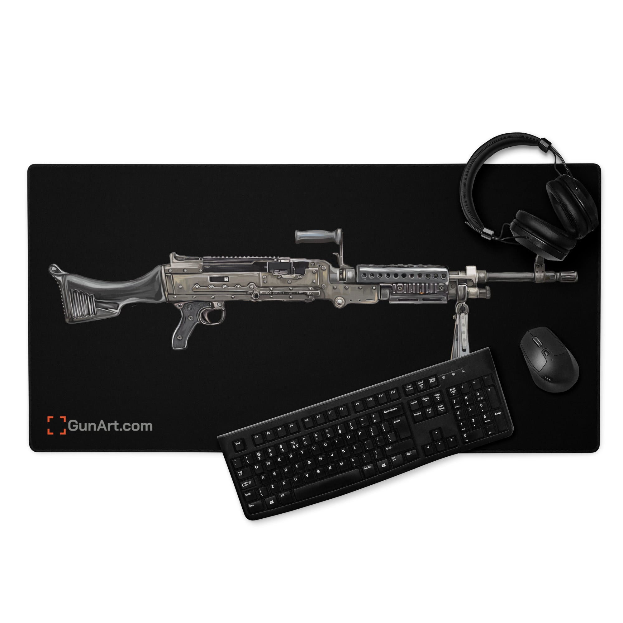 M240B - Belt Fed 7.62x51 Machine Gun Gaming mouse Pad - Just The Piece ...
