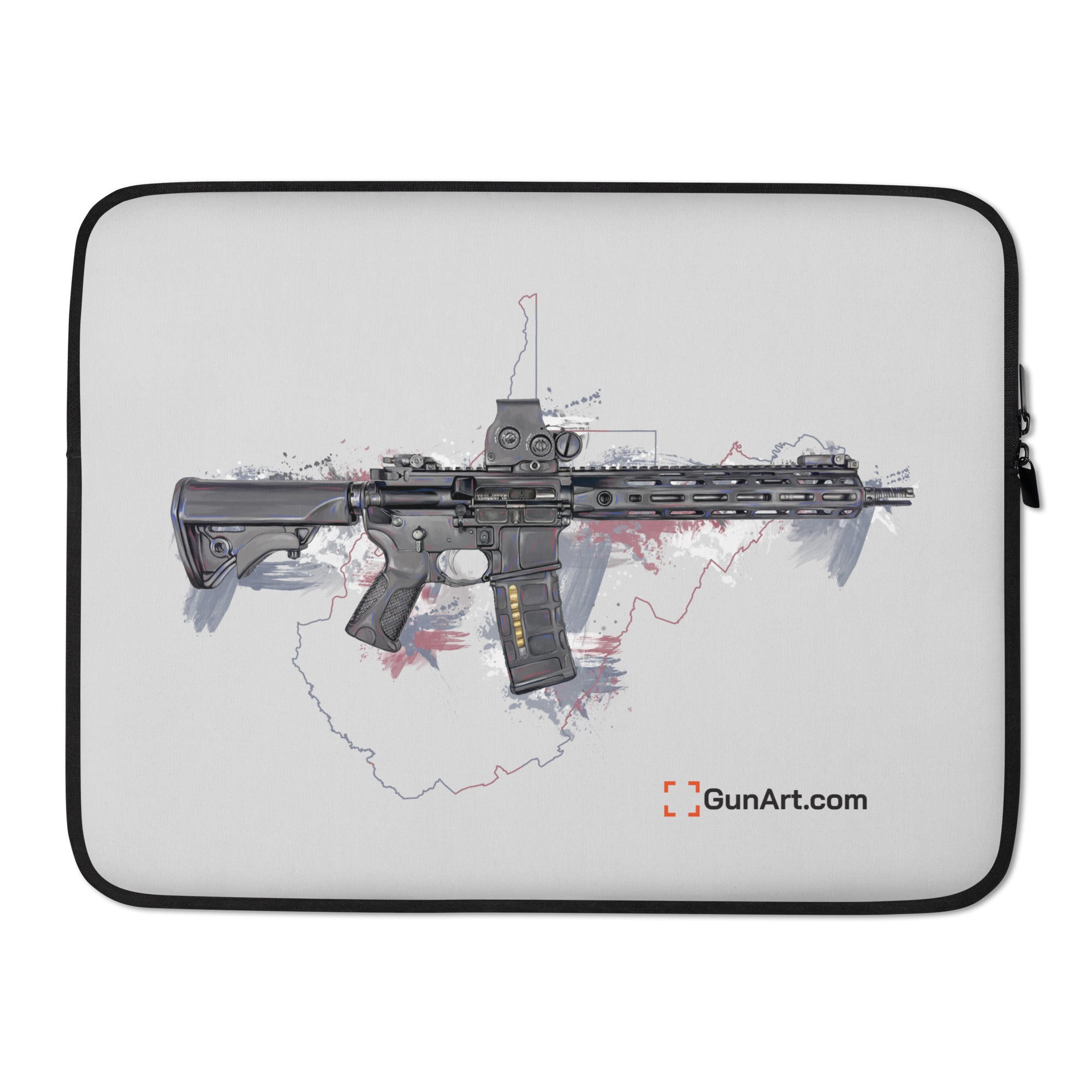 Defending Freedom - West Virginia - AR-15 State Laptop Sleeve - Colore ...