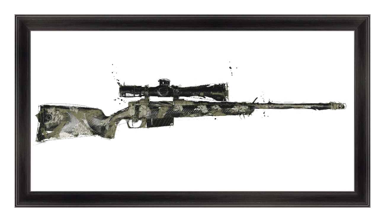 The Harvester - Long Range Hunting Rifle Painting - Just The Piece ...