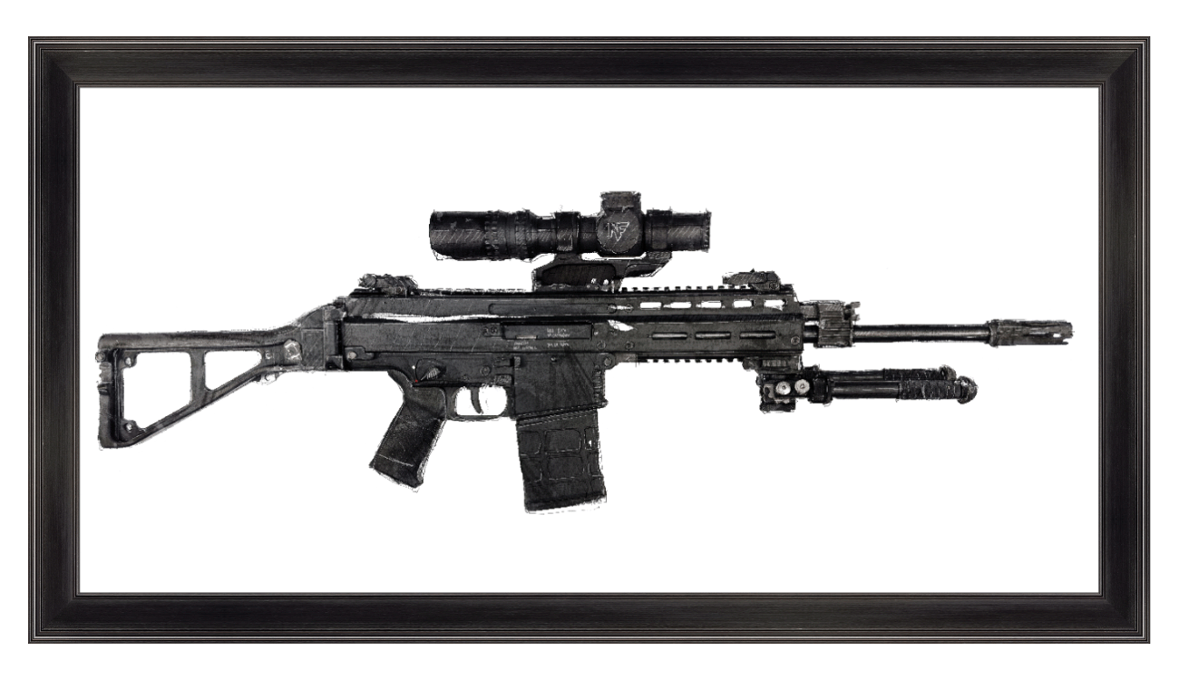 The Urban Sniper Painting - Just The Piece – Gun Art